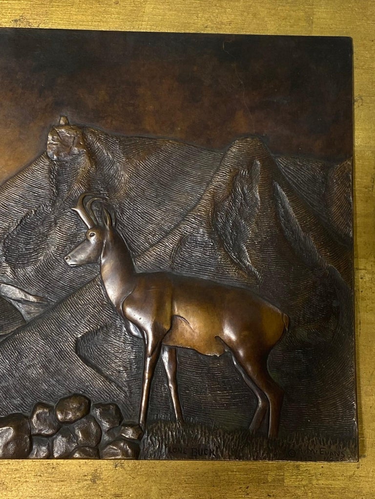 R M Evans Signed Limited Edition Bronze Wall Relief Plaque Sculpture ...