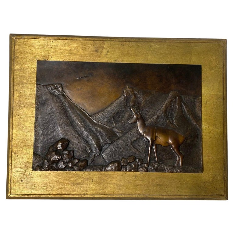R M Evans Signed Limited Edition Bronze Wall Relief Plaque Sculpture ...