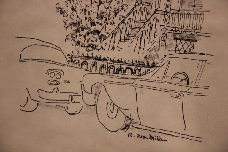 R. MacMillan - R. Mac Millan - City with Cars For Sale at 1stDibs
