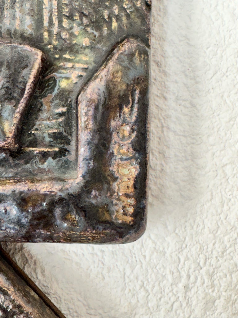 R. MAREZ Vallauris, huge ceramic wall panel, Unique Piece, France circa ...