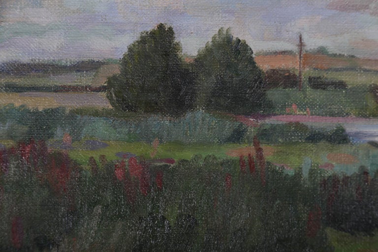 R. Walker - R. Walker - Impressionist 1952 Oil, The Stour at ...