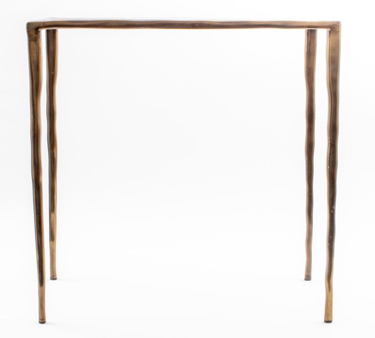R and Y Augousti 'Melting' Shagreen Side Table at 1stDibs