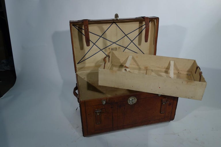 R1547 Russian Leather Trunk For Sale at 1stDibs