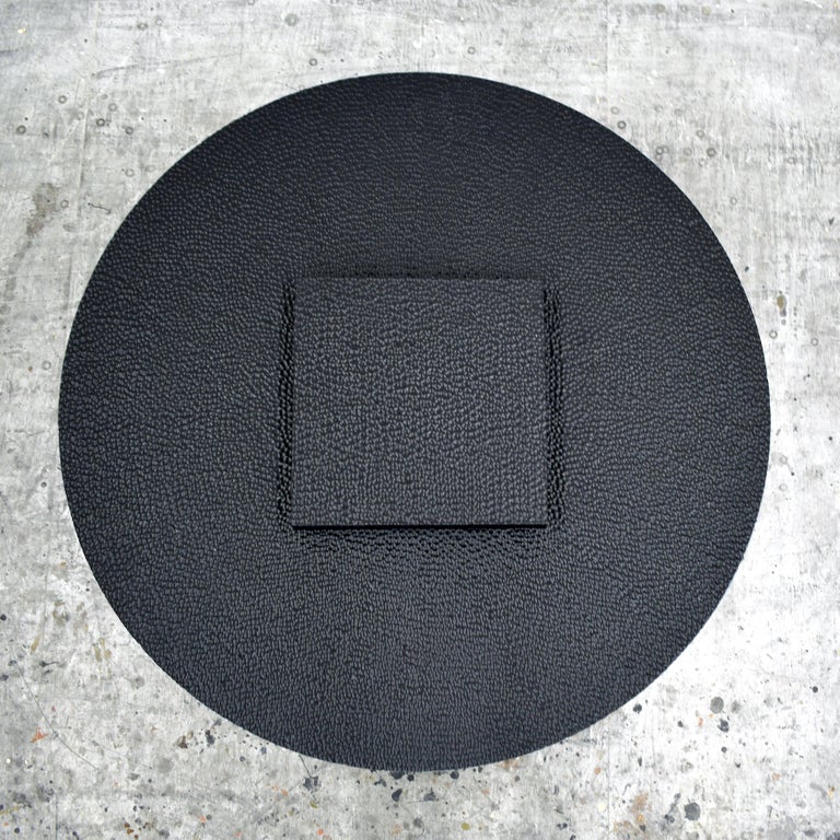 R2 Maple Round Low Table Sculpted by John Eric Byers For Sale at 1stDibs