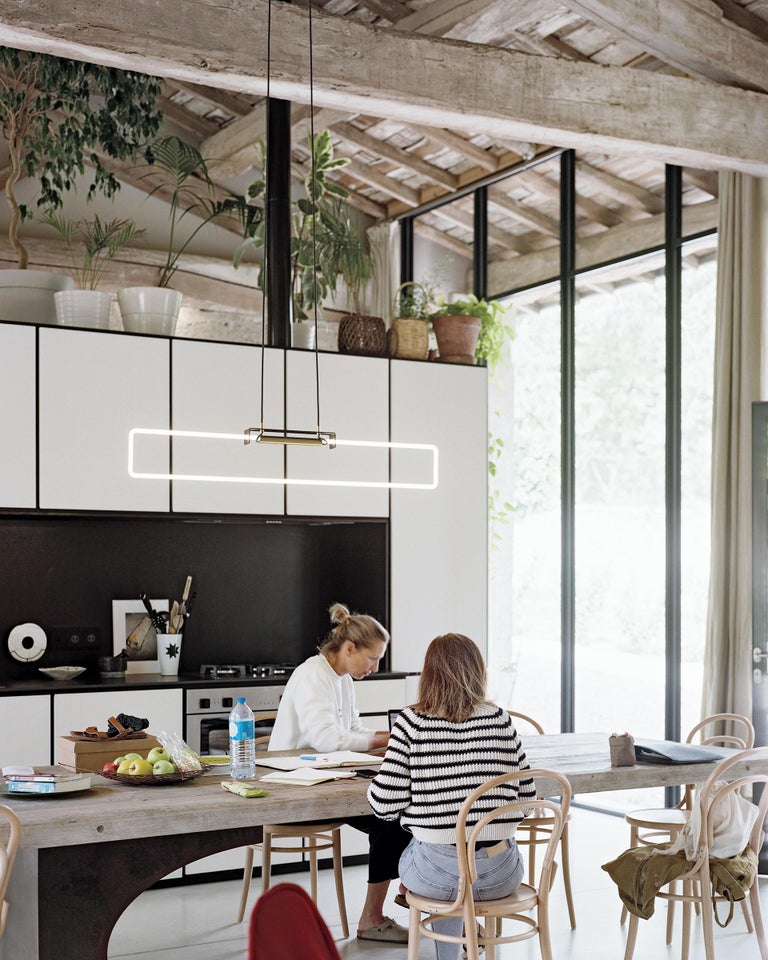 Ra Suspension Chrome Hand Bent Cold Cathode Neon Lighting by Studio d ...