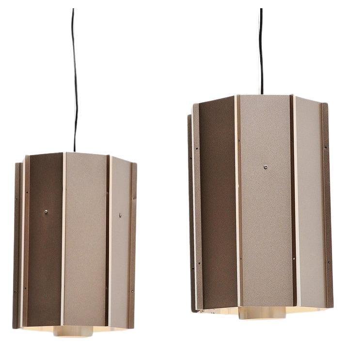 Large RAAK Pendants Model 'B-1011' in Aluminum and Perspex For Sale at ...