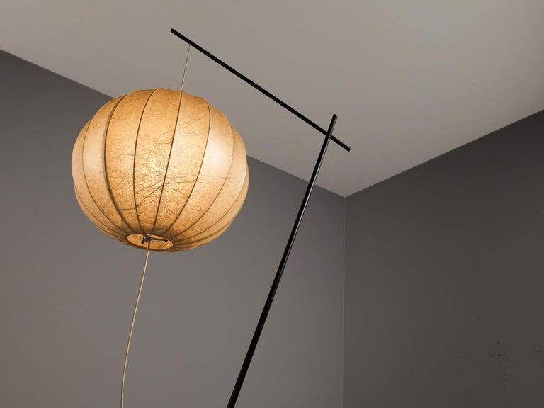 RAAK Floor Lamp with Fiberglass Cocoon Shade For Sale at 1stDibs