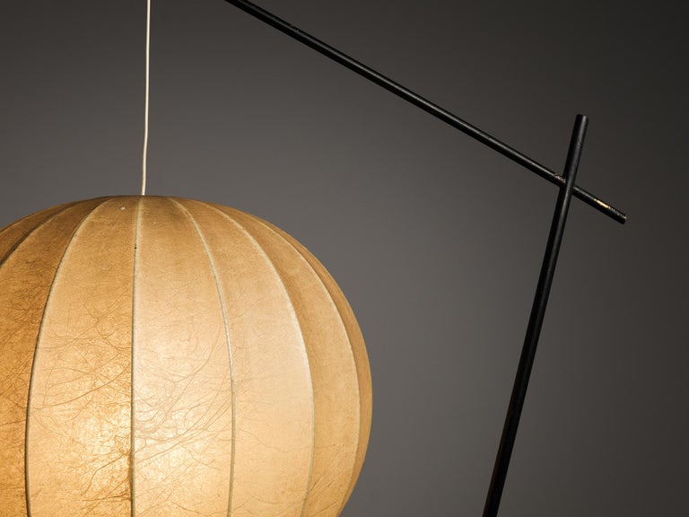 RAAK Floor Lamp with Fiberglass Cocoon Shade For Sale at 1stDibs