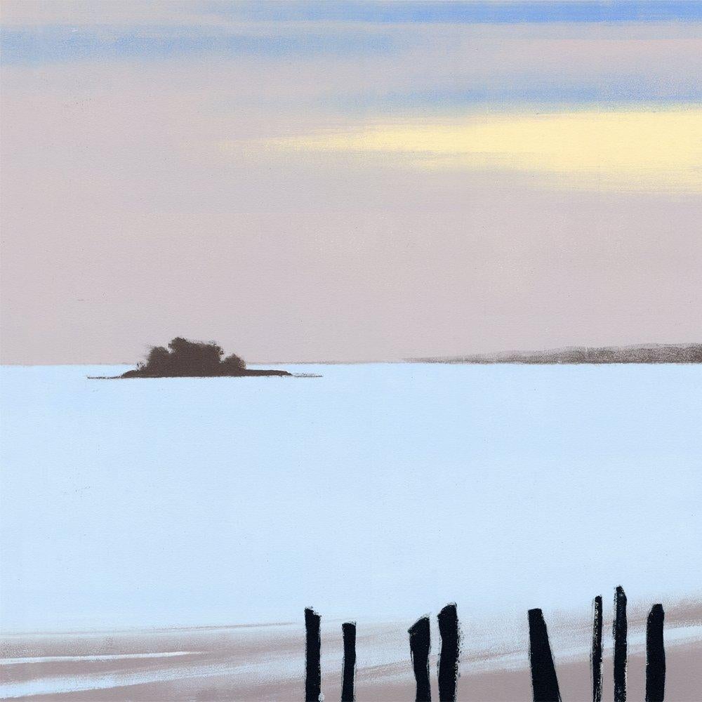 Rachel Burgess - Five Birches, landscape monotype For Sale at 1stDibs