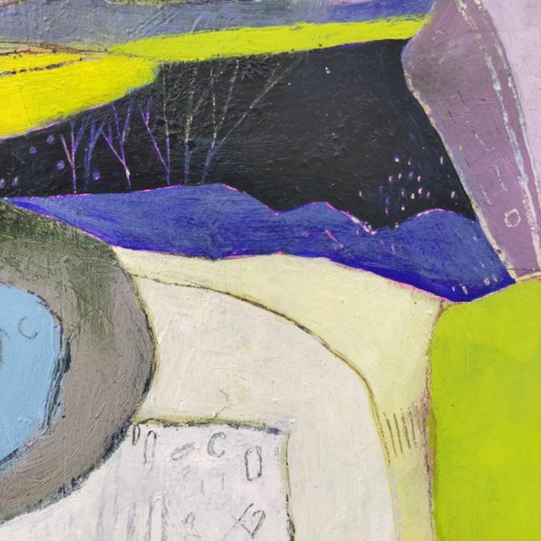 Rachel Cronin - Rachel Cronin, Rose Moon, Original Abstract Landscape ...