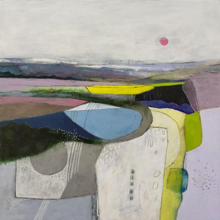 Rachel Cronin - Rachel Cronin, Rose Moon, Original Abstract Landscape ...