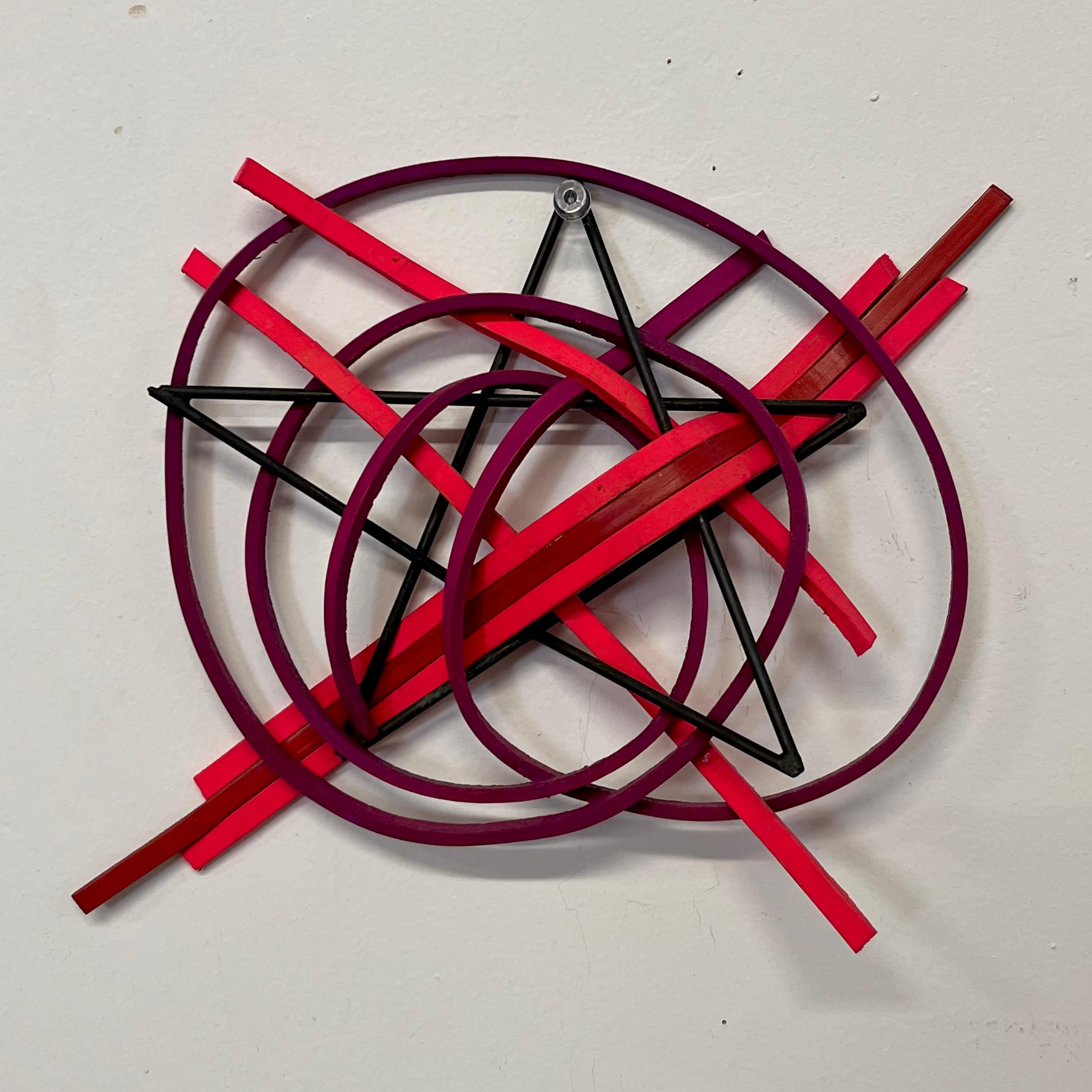 Rachel Kaster - Sculpture, X Marks the Spot, Brass, hand painted ...