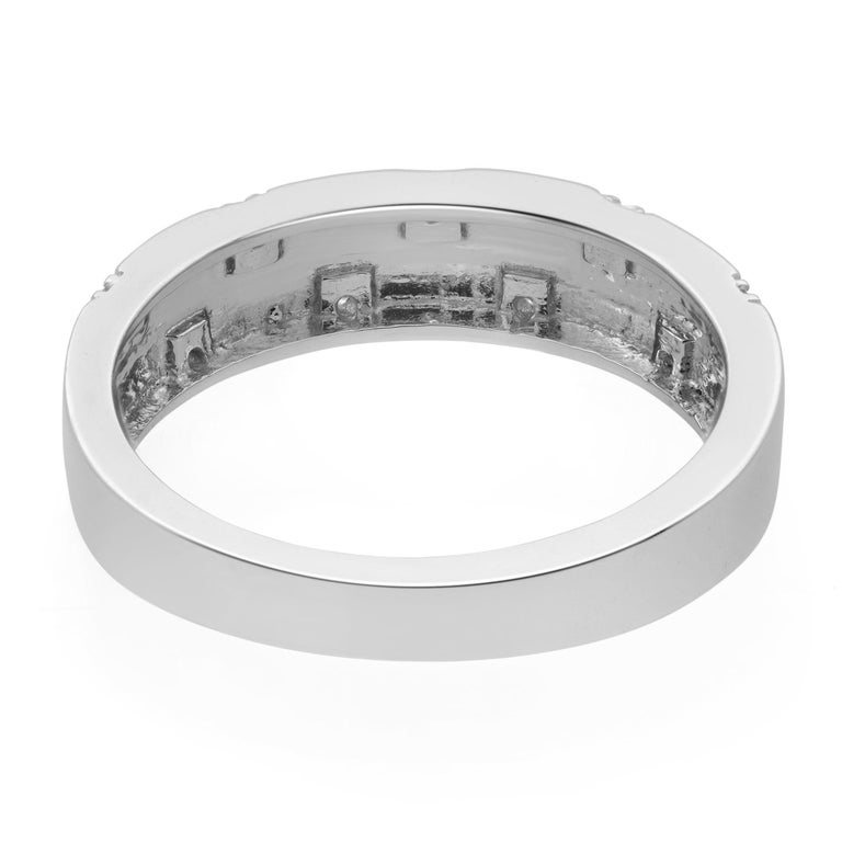 Rachel Koen 0.05cttw Round Cut Diamond Band Ring 18K White Gold For ...