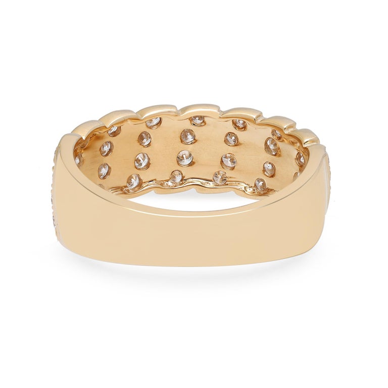 Rachel Koen 0.52cttw Round Cut Diamond Band Ring 18K Yellow Gold For ...