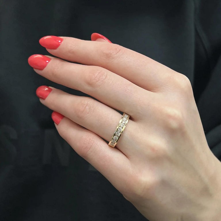 Rachel Koen 0.75cttw Round Cut Diamond Wedding Band Ring 14k White Gold ...