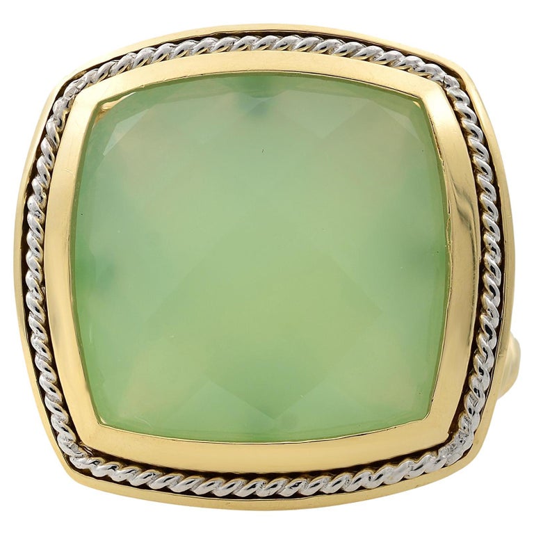 Rachel Koen 10.00Cttw Jade Ladies Cocktail Ring 14K Yellow Gold For ...