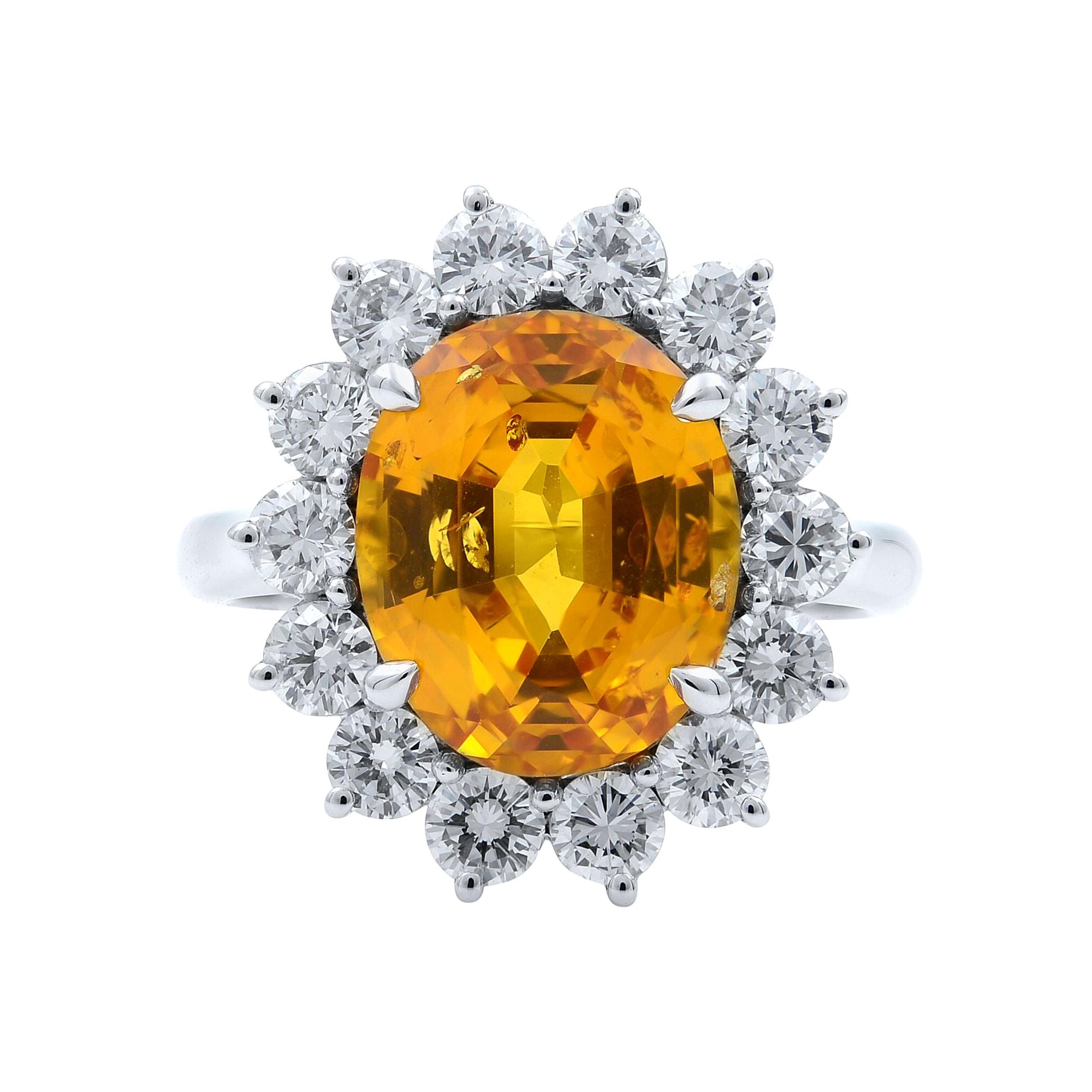 Rachel Koen Diamond Double Flower Cocktail Ring 18K White Gold 0.97Ctw ...