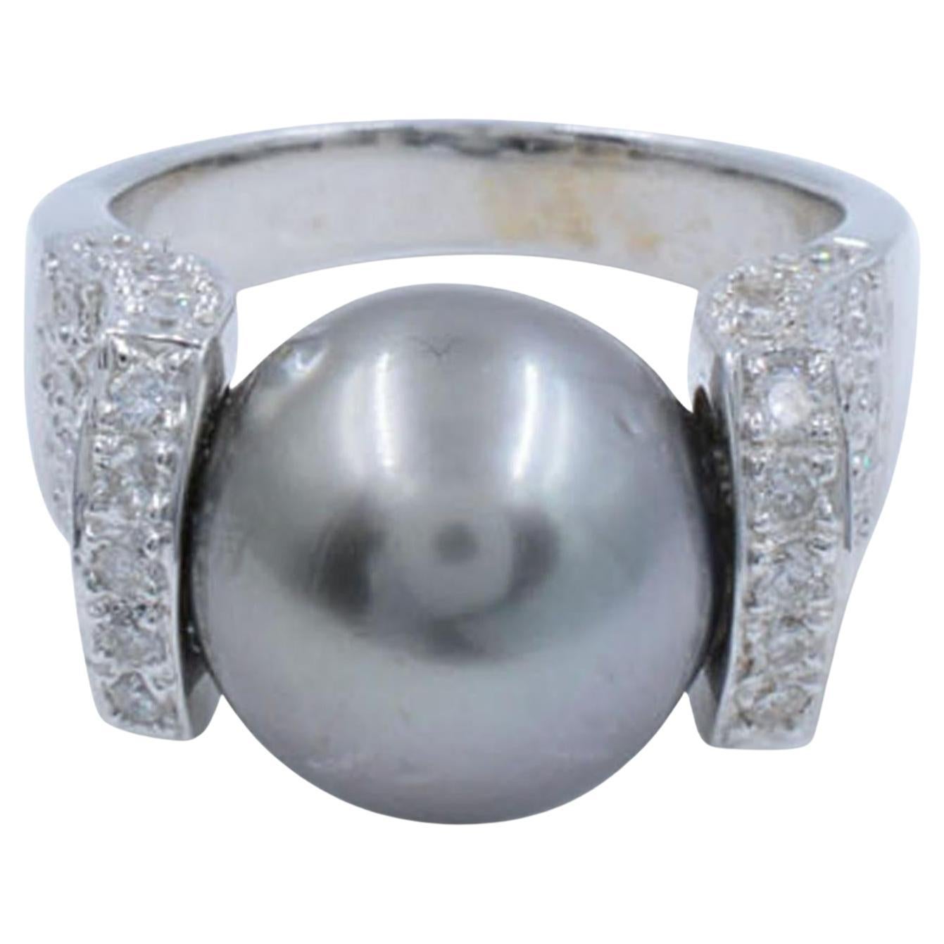 Rachel Koen Large Floral Diamond Cocktail Ring 18K Yellow Gold 0.75cttw ...