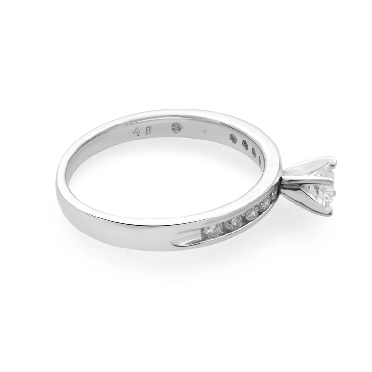 Rachel Koen Diamond Engagement Ring Platinum 0.35cttw For Sale at 1stDibs