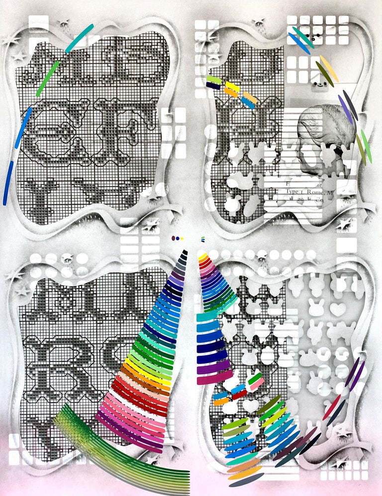 Rachel Livedalen - Three Things With Commas Contemporary Painting ...