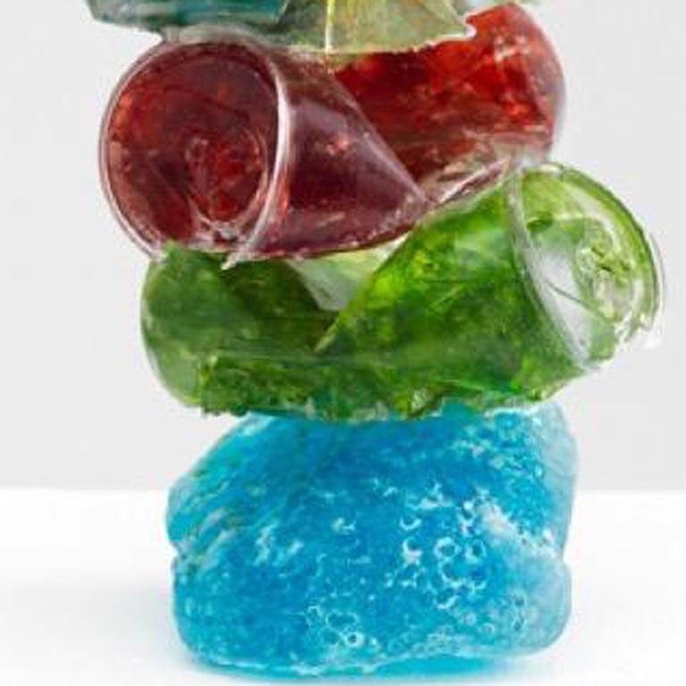 Rachel Owens - 5 Pack on a Roman Rock, 2017, Broken glass cast in resin ...