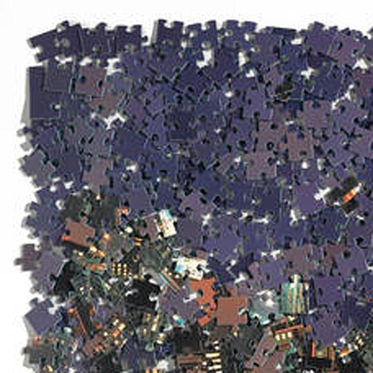 Rachel Perry - Puzzle of a Puzzle (Twin Towers at Night) For Sale at ...