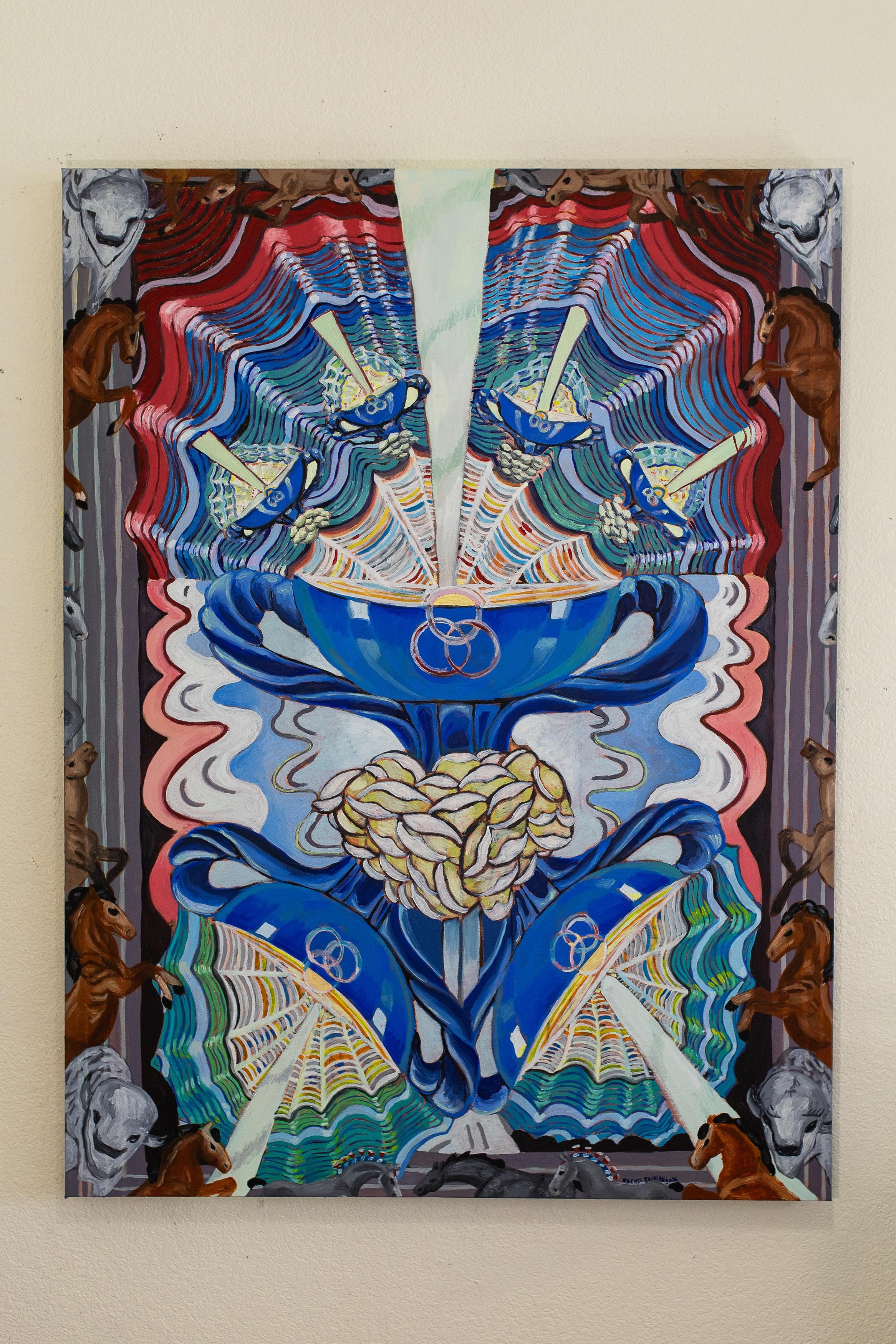 Rachel Srinivasan - Seven of Cups, Oil Painting For Sale at 1stDibs