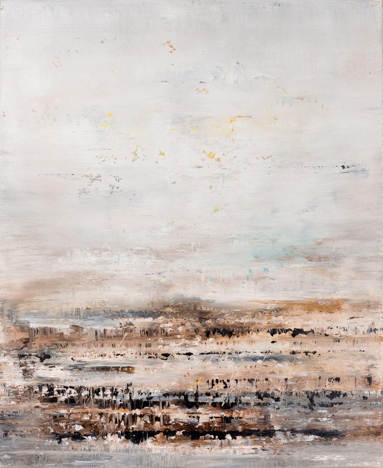 Radek Smach - Brown abstract painting DK799, Painting, Acrylic on ...