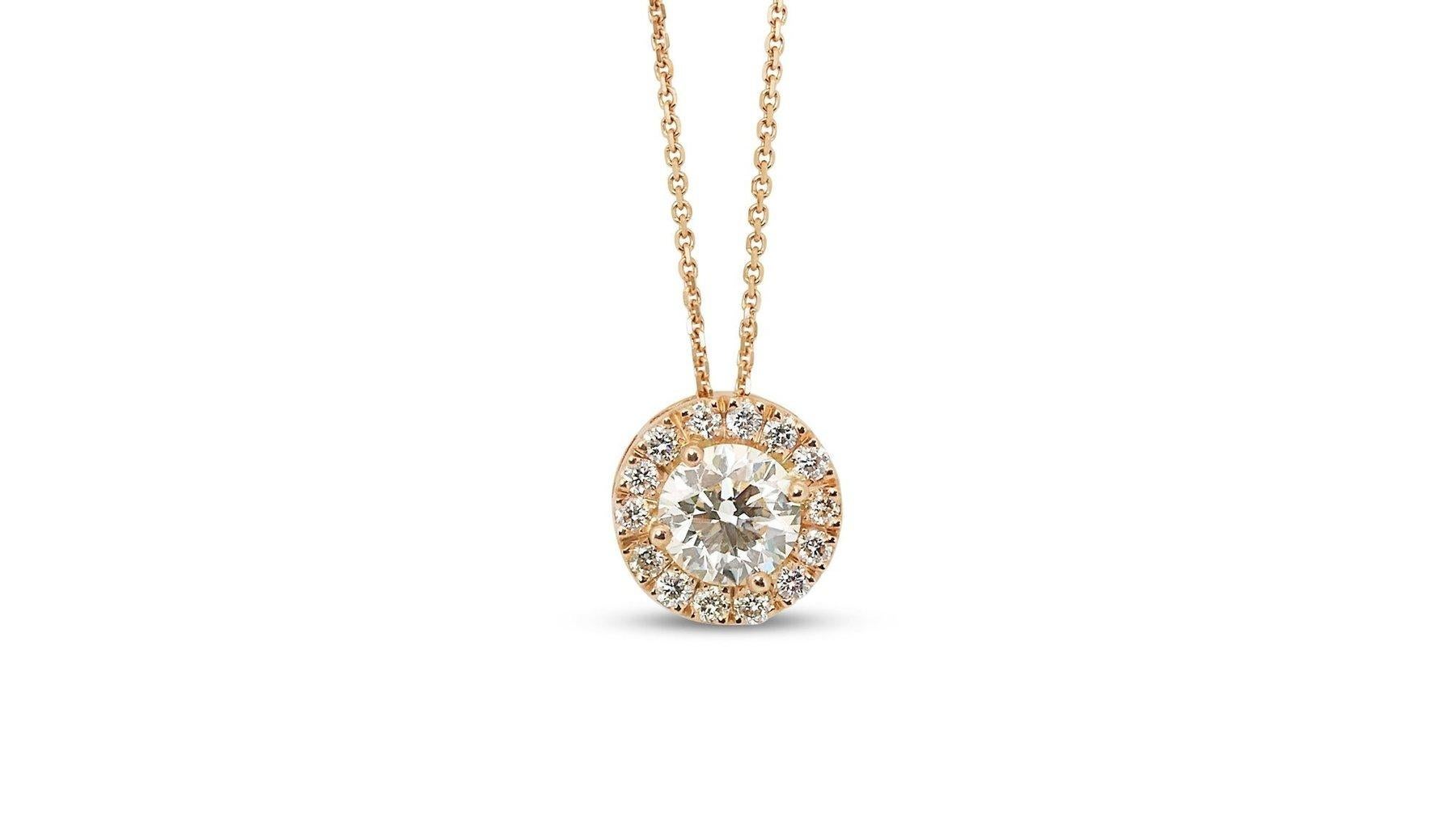 Radiant 1.12ct triple Excellent Ideal Cut Diamonds Halo Necklace with ...
