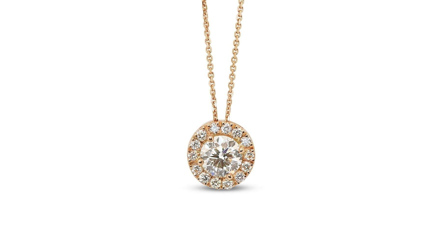 Radiant 1.12ct triple Excellent Ideal Cut Diamonds Halo Necklace with ...