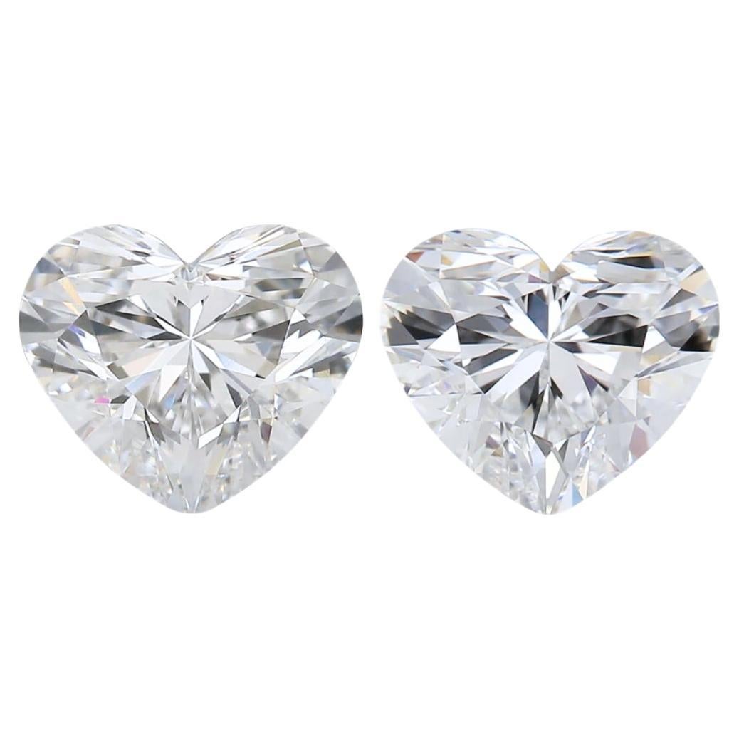 Magnificent 1.41ct Double Excellent Ideal Cut Pair of Diamonds - GIA ...
