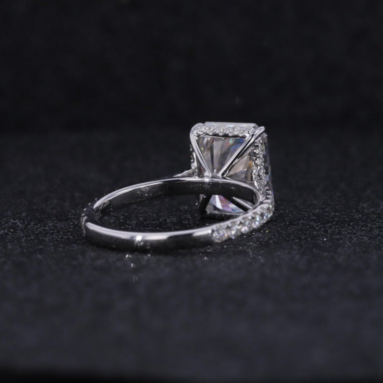 Customizable Certified 3 31 Carat Natural Diamond Engagement Ring In