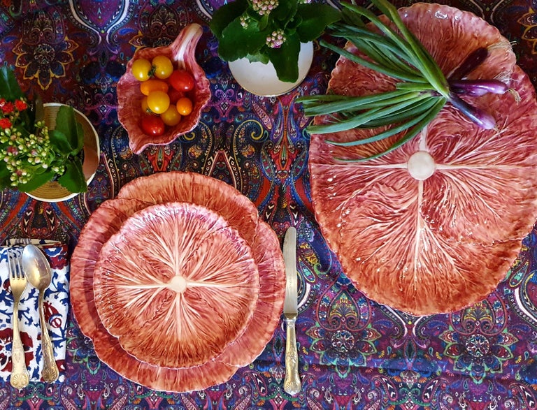 Radicchio Hand Painted Ceramic Salad Bowl Made in Italy For Sale at ...