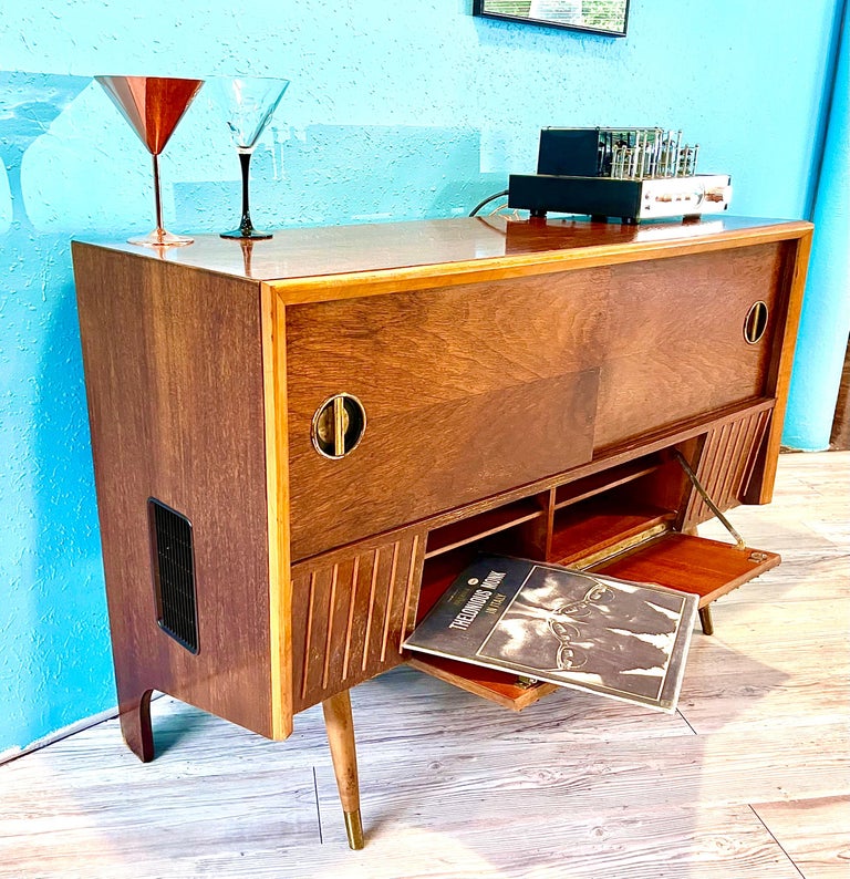 antique radiogram record player