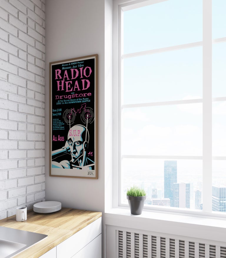 Radiohead Original Vintage Concert Poster, American, 1995 at 1stDibs