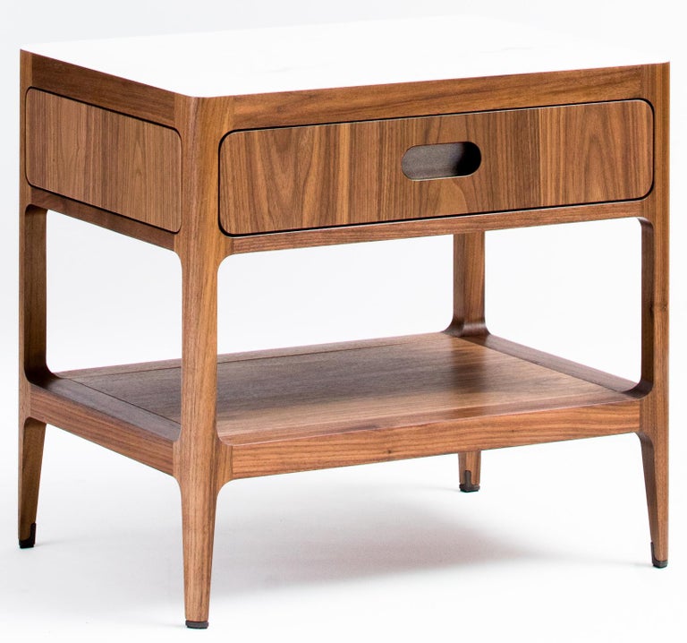 Customizable Radius Two-Drawer Console Table in Walnut by Munson ...