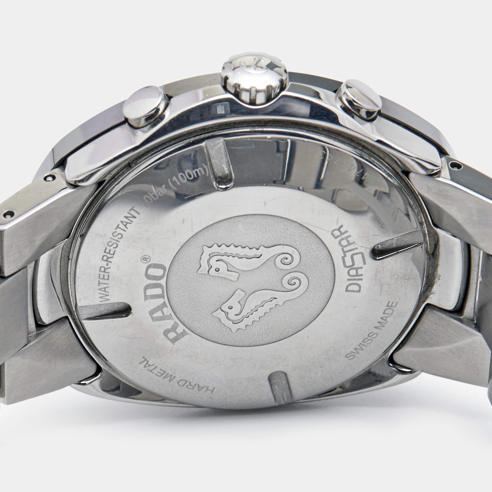 Rado Black CVD-Coated Hardmetal Diastar R12638163 Men's Wristwatch 38 ...