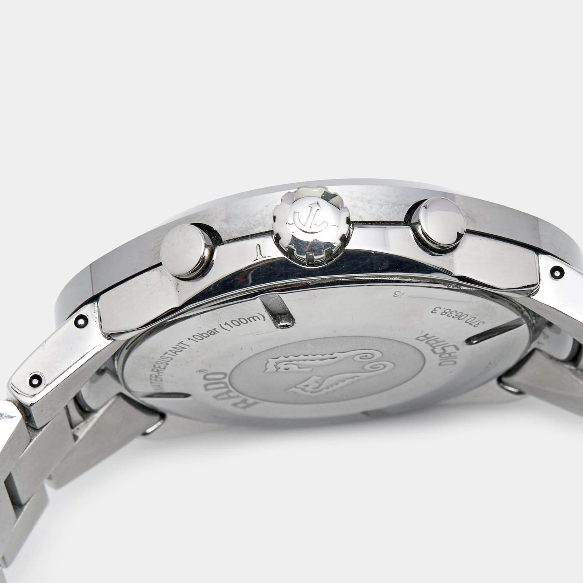 Rado Black CVD-Coated Hardmetal Diastar R12638163 Men's Wristwatch 38 ...