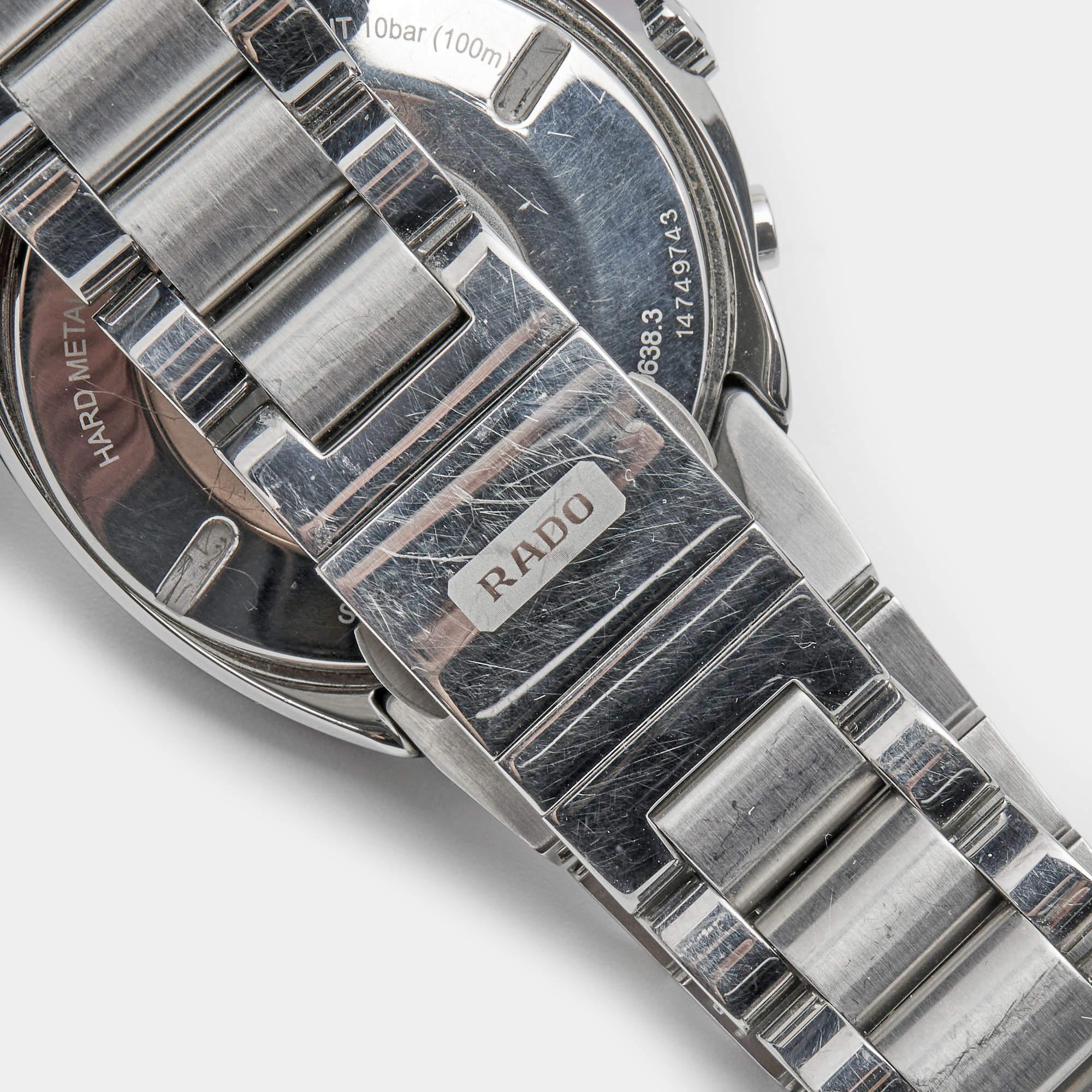 Rado Black CVD-Coated Hardmetal Diastar R12638163 Men's Wristwatch 38 ...