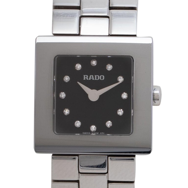 Rado Black Stainless Steel DiaStar 322.0682.3.070 Women's Wristwatch 20 ...