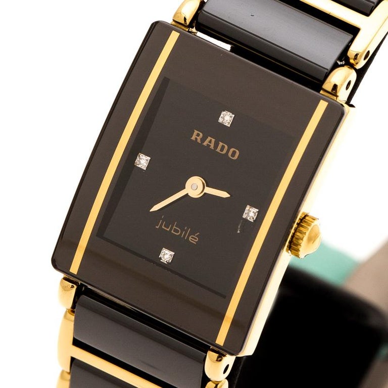 Rado Black Titanium Ceramic Integral Jubilee 153.038Women's Wristwatch ...