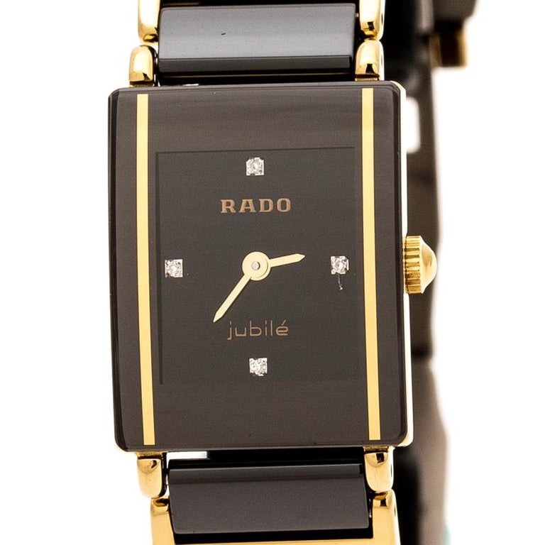 Rado Black Titanium Ceramic Integral Jubilee 153.038Women's Wristwatch ...