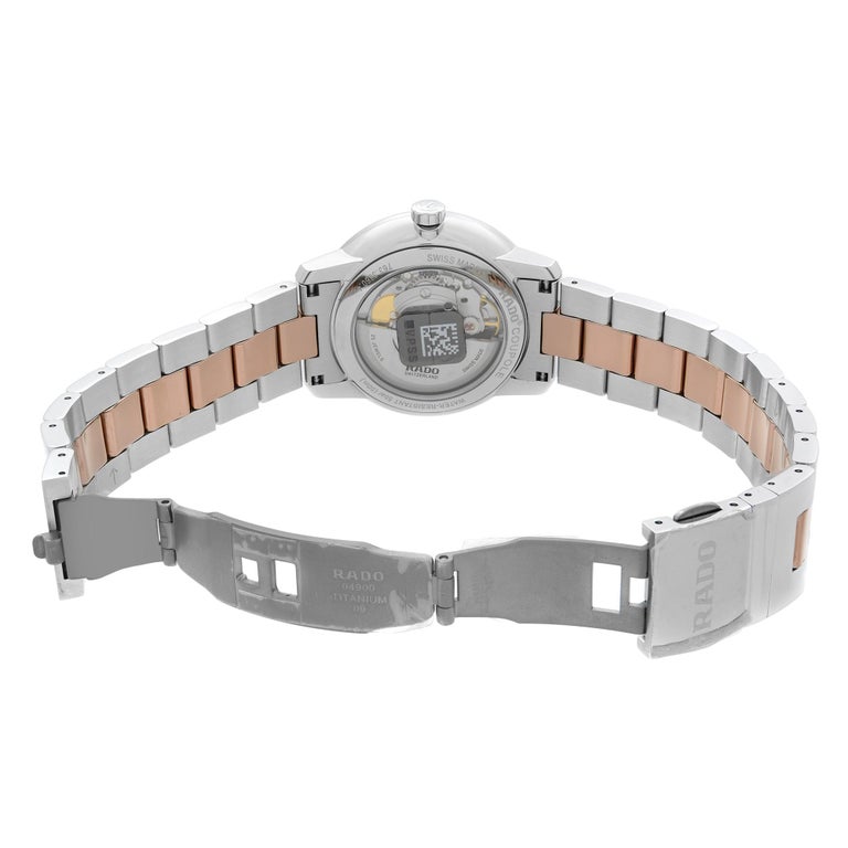 Rado Coupole Classic Steel Ceramic Black Dial Automatic Mens Watch ...