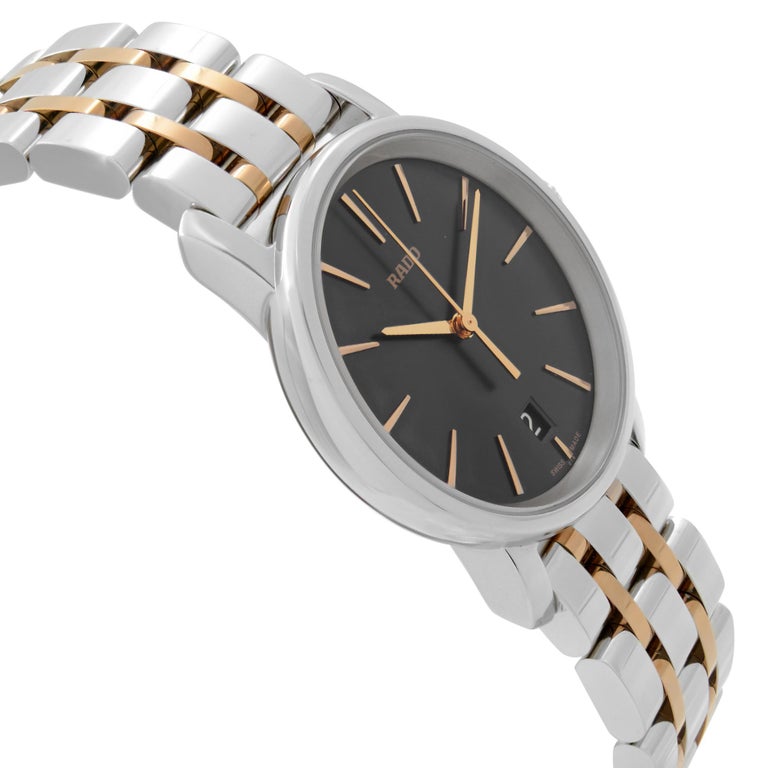 Rado DiaMaster Stainless Steel Black Dial Quartz Ladies Watch R14089163 ...