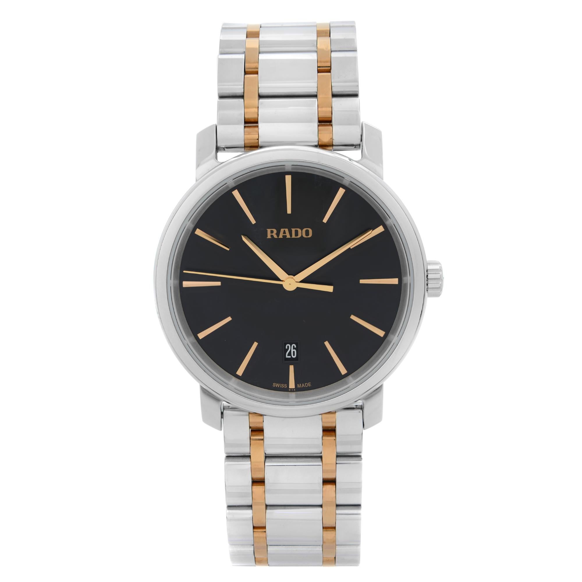 Rado Diamaster Automatic Black Dial Men's Watch R14129176 For Sale at ...