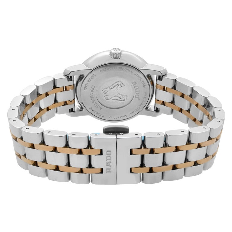 Rado Diamaster Two-Tone Steel Silver Dial Quartz Ladies Watch R14089103 ...