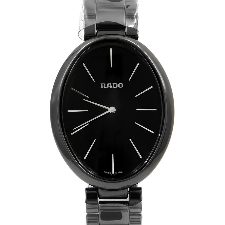 Rado Esenza Touch Black Dial Ladies Ceramic Quartz Watch R53093152 at ...
