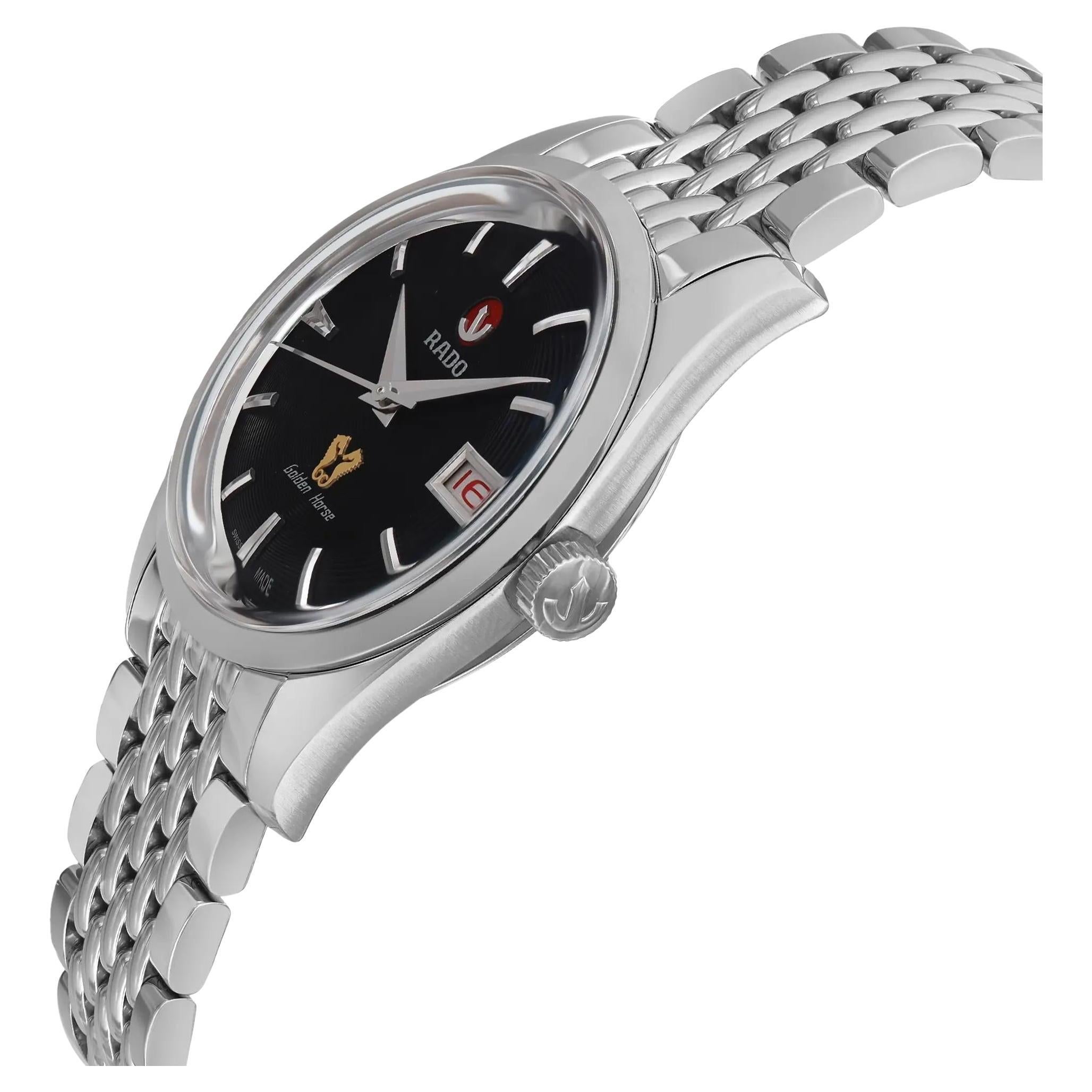Rado Golden Horse Limited Edition Steel Black Dial Automatic Watch ...