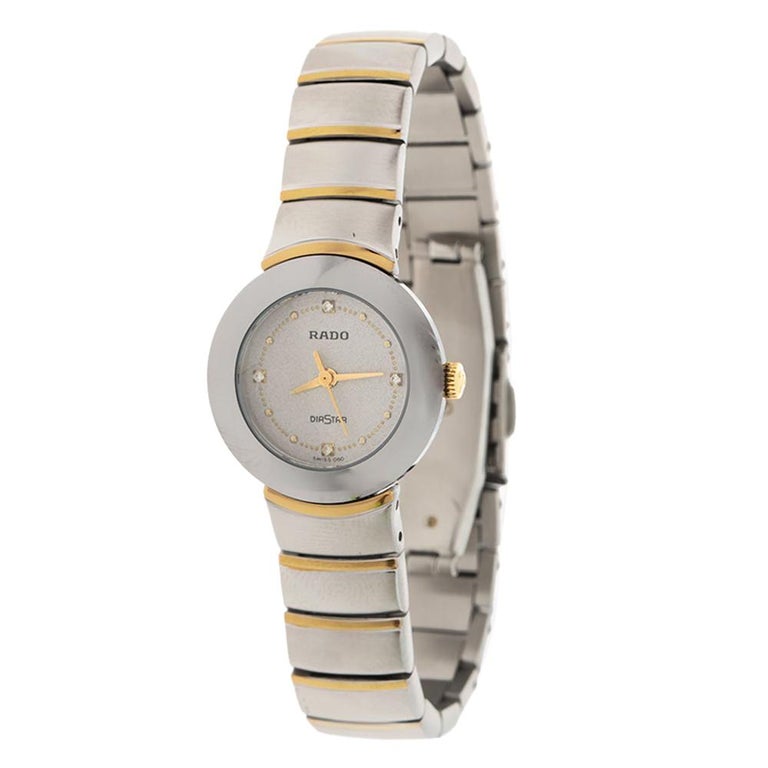 Rado Grey Stainless Steel Carbon Carbide Diastar Women's Wristwatch 23 mm at 1stDibs