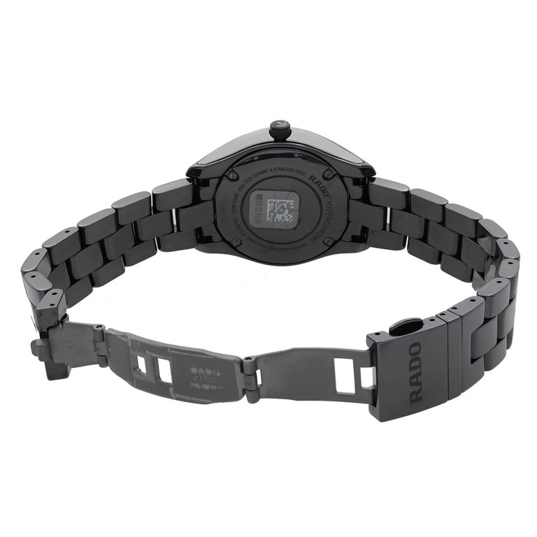 Rado HyperChrome Brown Ceramic Diamonds Bezel Automatic Unisex Watch ...